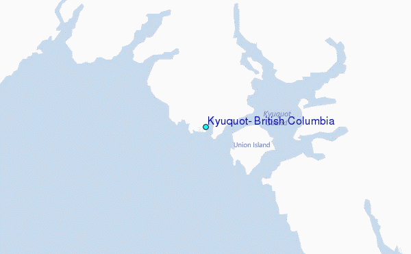 Kyuquot, British Columbia Tide Station Location Guide