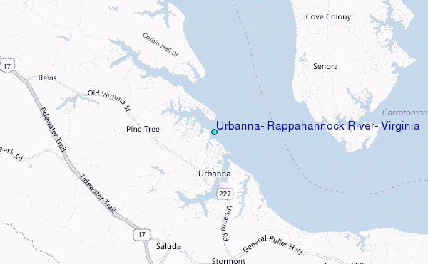 Urbanna, Rappahannock River, Virginia Tide Station Location Guide